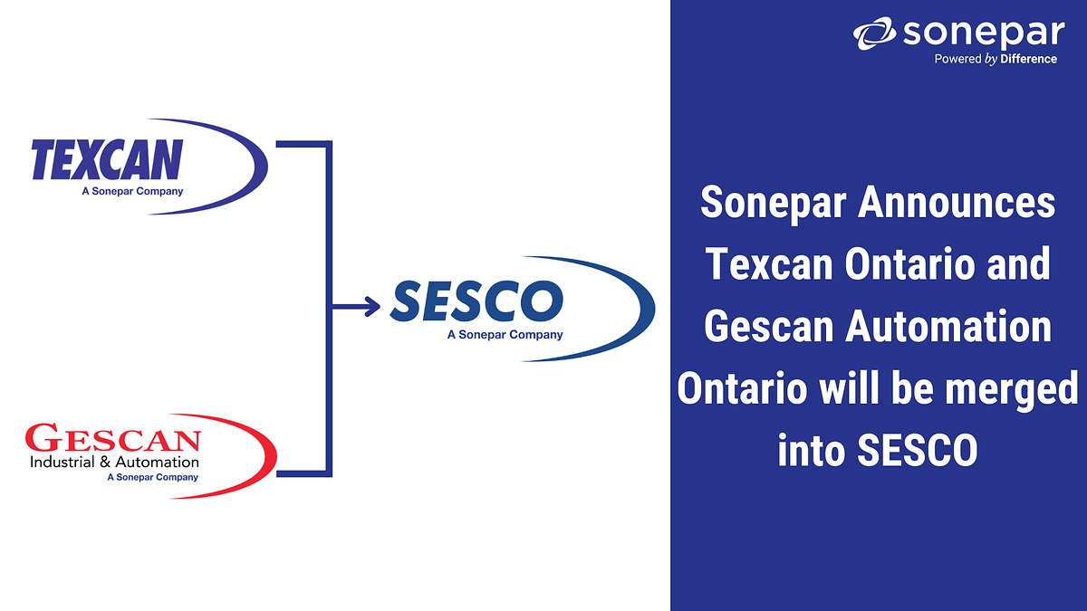 Sonepar Announces that Texcan Ontario and Gescan Automation Ontario ...